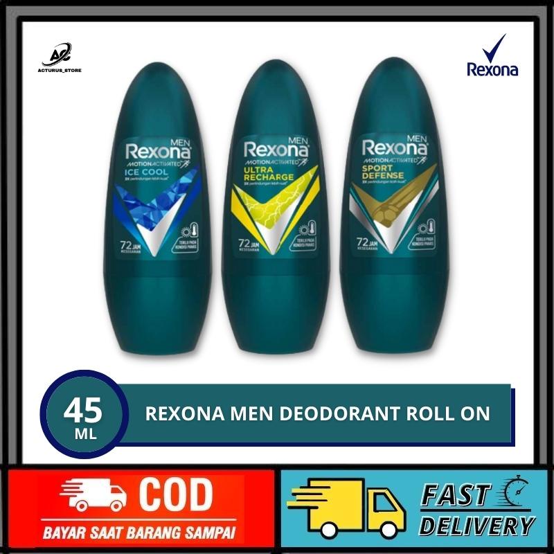 Jual Rexona Men Deodorant Ice Cool 45 ml / Ultra Recharge / Sport Defense | Shopee Indonesia
