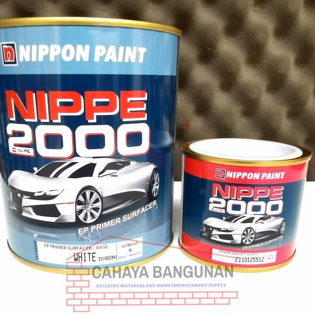 Jual NIPPE 2000 Cat Dasar Epoxy Primer Putih / Abu 2Komponen 1Kg 1 Kg ...