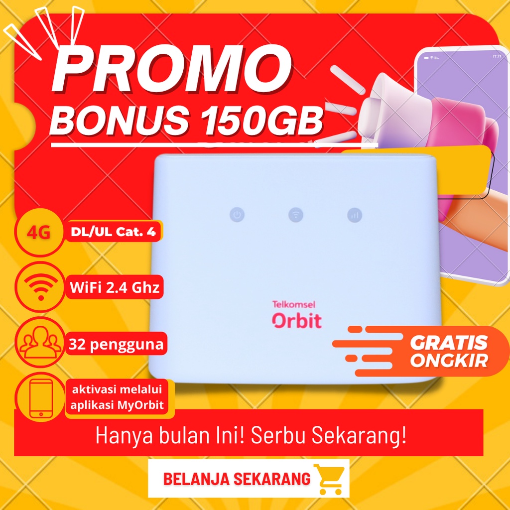 Jual Modem Wifi 4G ZTE MF293N Telkomsel Orbit Star Z1 Terlaris Bonus ...