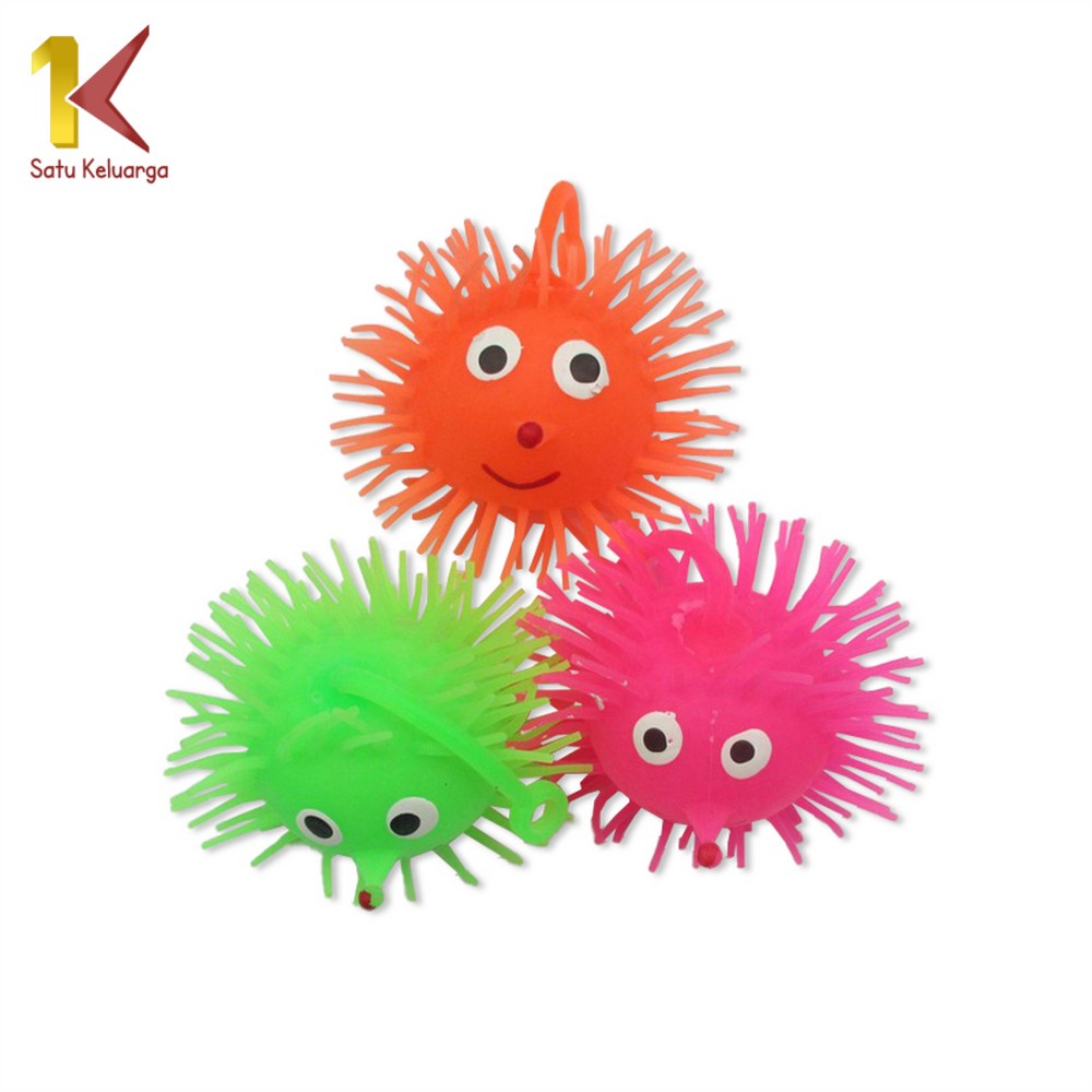 Jual Satu Keluarga Mainan Anak Ubur Ubur Bola Lampu Puffer Ball Yoyo ...