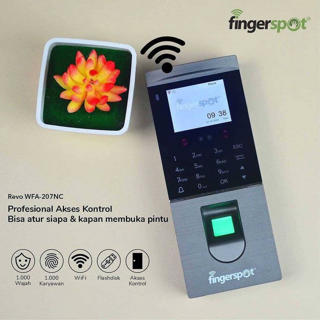Jual FINGERSPOT REVO WFA-207NC | Mesin Absensi Wajah | Mesin Absensi Sidik Jari | Fingerprint ...