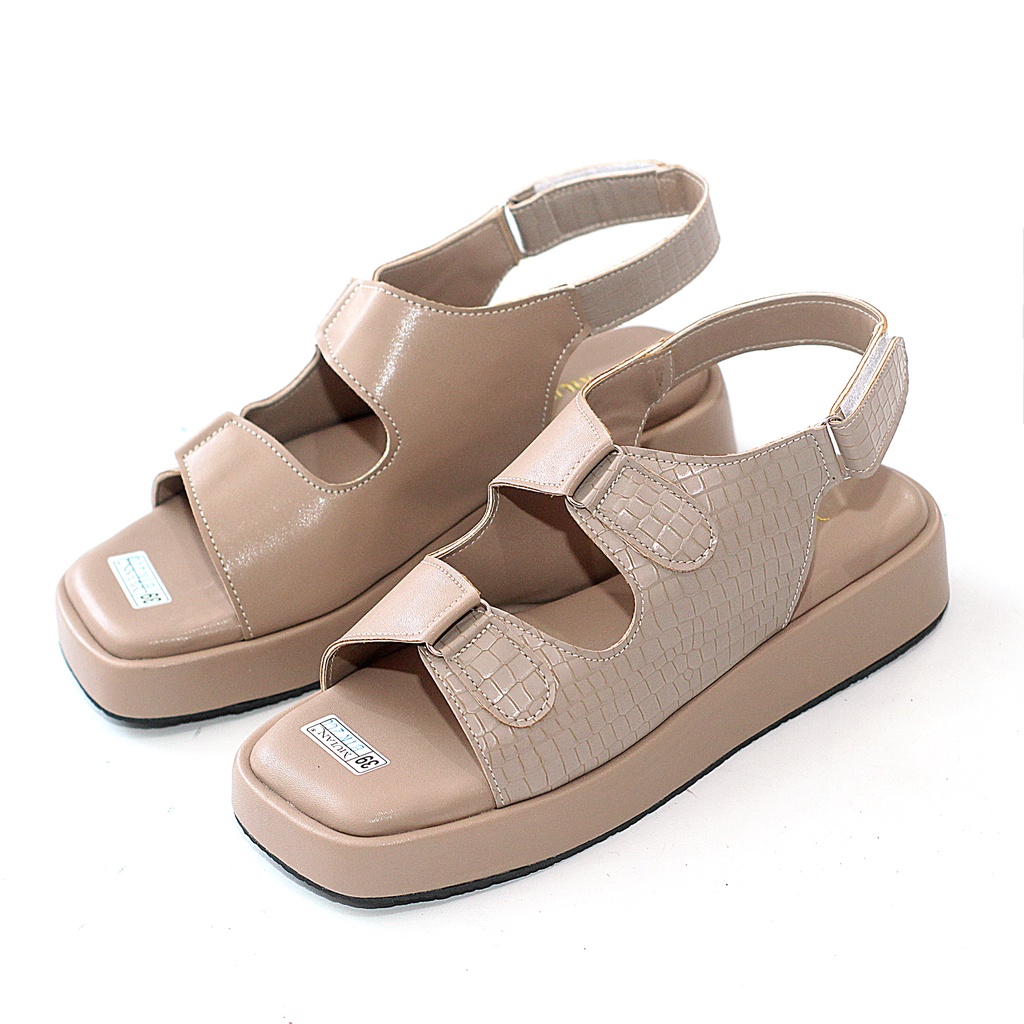Jual SANDAL TALI WANITA PLATFORM SENDAL CROCO TERBARU KEKINIAN MURAH ...