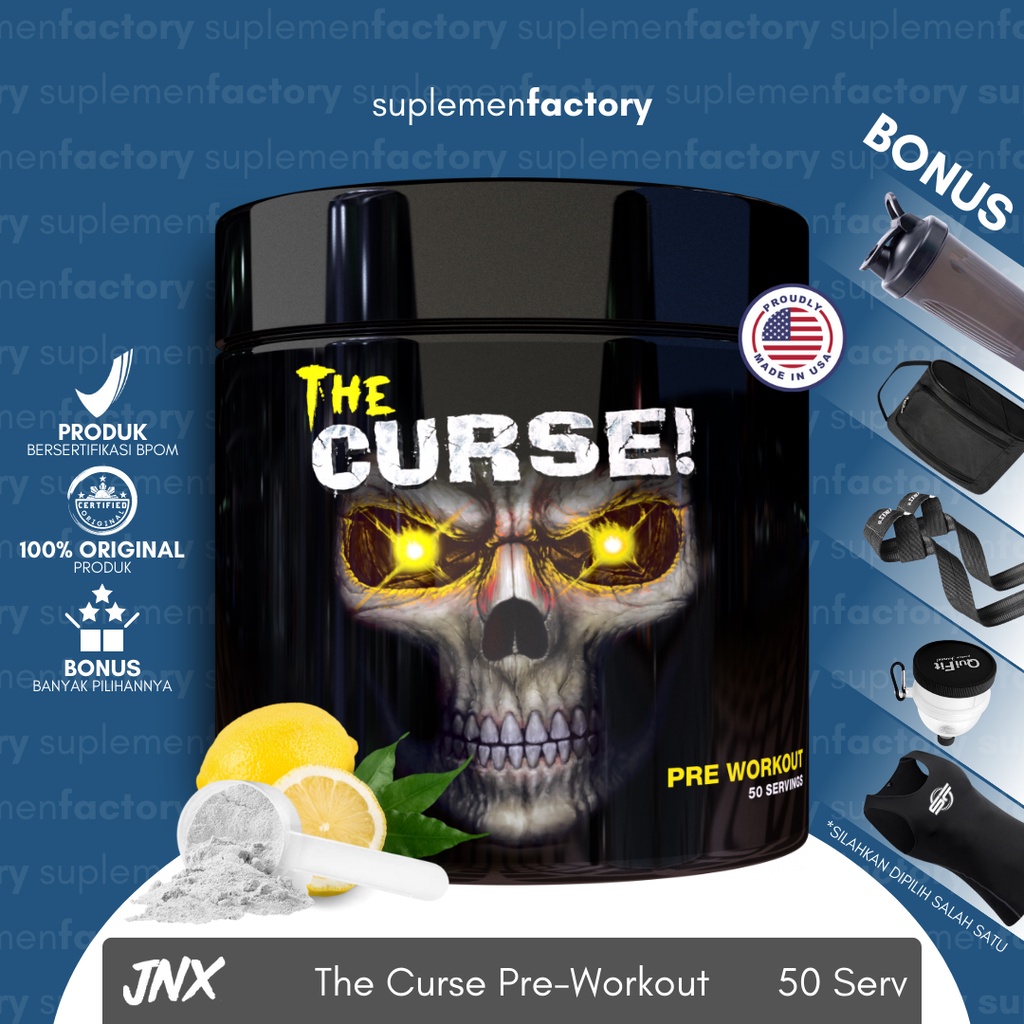 Jual Pre Workout JNX Sports The Curse 50 Serving 250gram | Shopee Indonesia