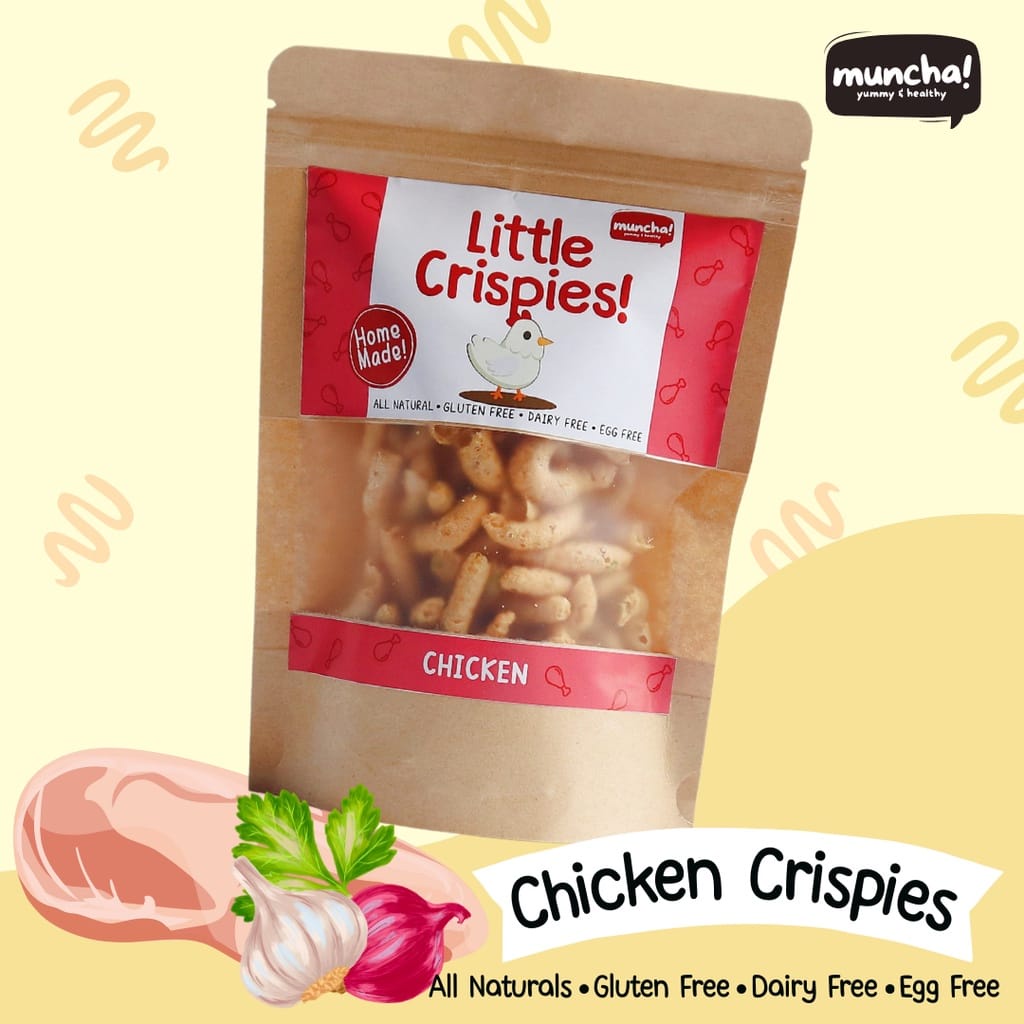Jual Snack MPASI Baby Crispies Muncha - Chicken | Shopee Indonesia