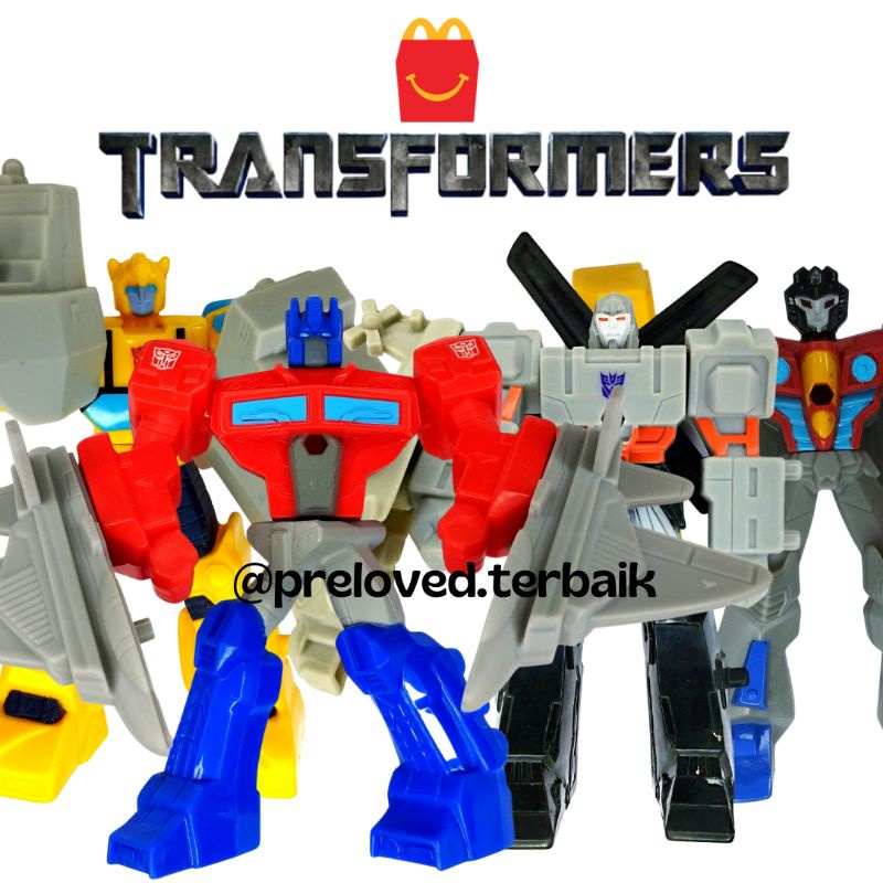 Jual Mainan Happy Meal MCD Transformes Cyberverse 2019 Optimus Prime Bumblebee Megatron ...