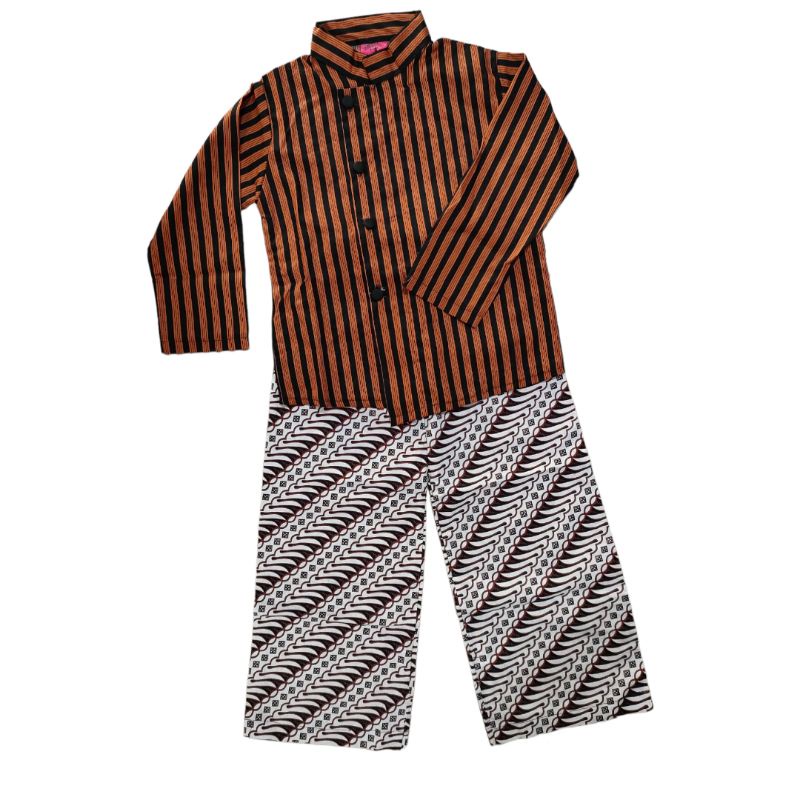Jual baju adat jadul lurik anak cowok | Shopee Indonesia