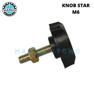 Jual Knob Star Adjuster Baut M6 T25 dan Mur - 2 PCS | Shopee Indonesia