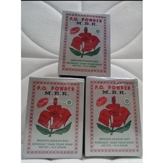Jual Bedak MBK Super 12 Sachet ( Box Silver ) || Deodorant ...