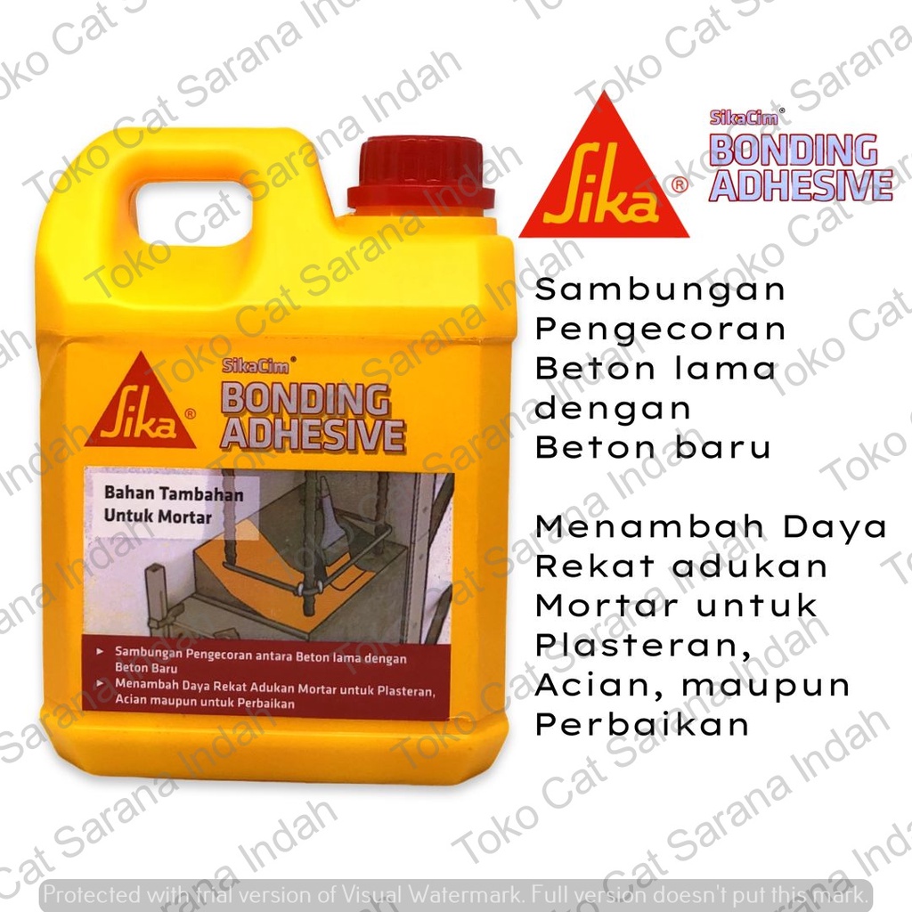 Jual SIKA BONDING ADHESIVE 900ml PENYAMBUNG BETON LAMA DENGAN BETON ...