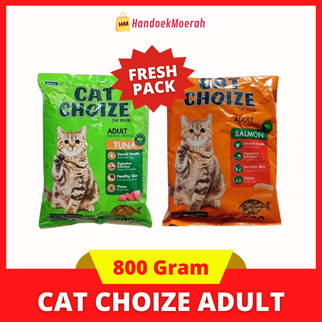 Jual (Freshpack) Makanan Kucing Kering CAT CHOIZE Adult 800 Gram / Dry ...