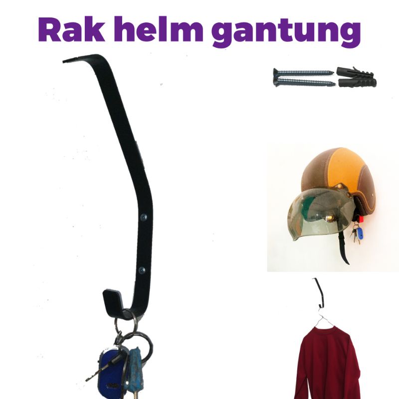 Jual Tempat helm dinding | Shopee Indonesia