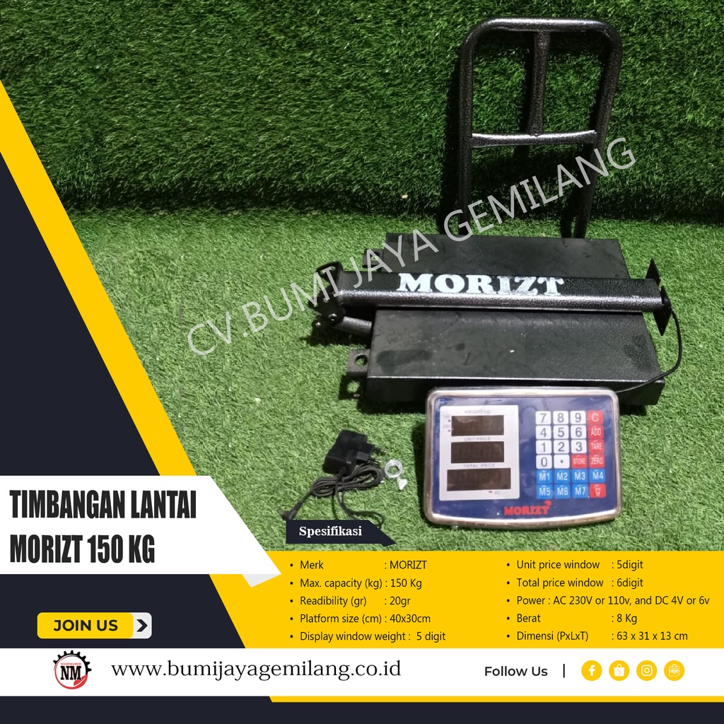 Jual TIMBANGAN LANTAI DUDUK DIGITAL MORIZT 150 KG | Shopee Indonesia