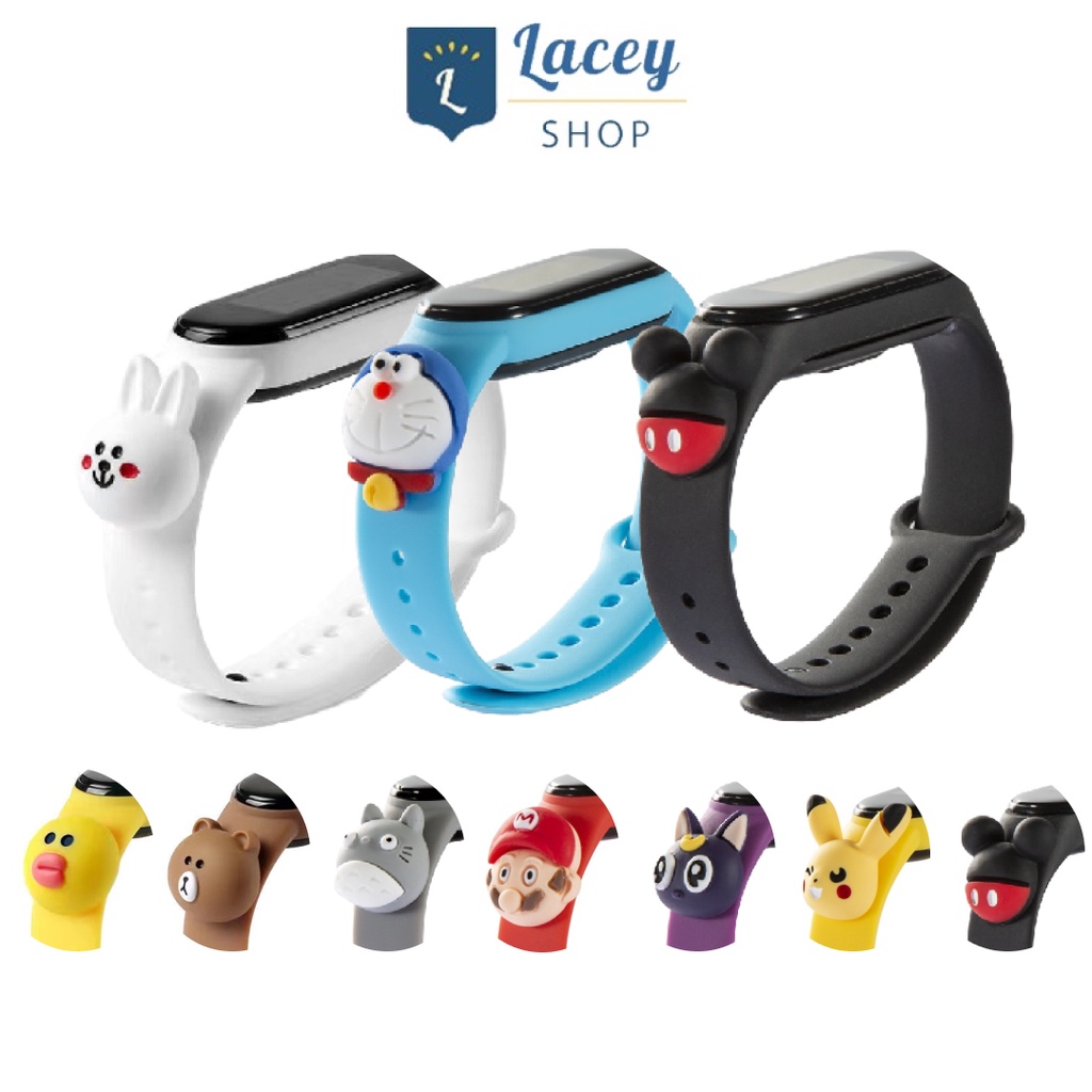 Jual Tali Strap Xiaomi Mi Band 3/4/5/6 Boneka Kartun Besar 3D LUCU | Shopee Indonesia