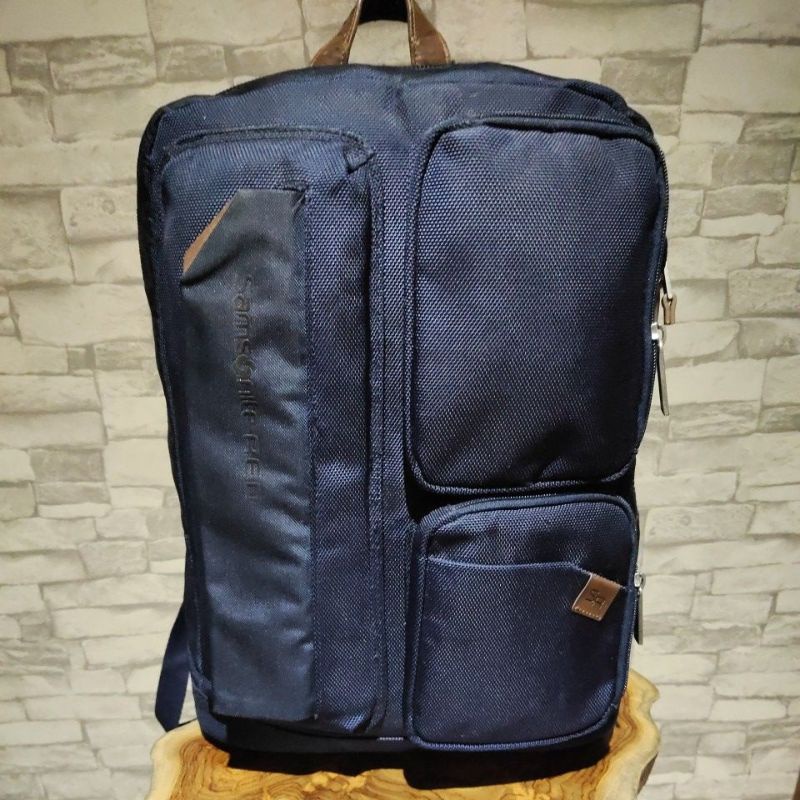 Jual Tas ransel kerja sekolah tas laptop SAMSONITE RED second | Shopee ...
