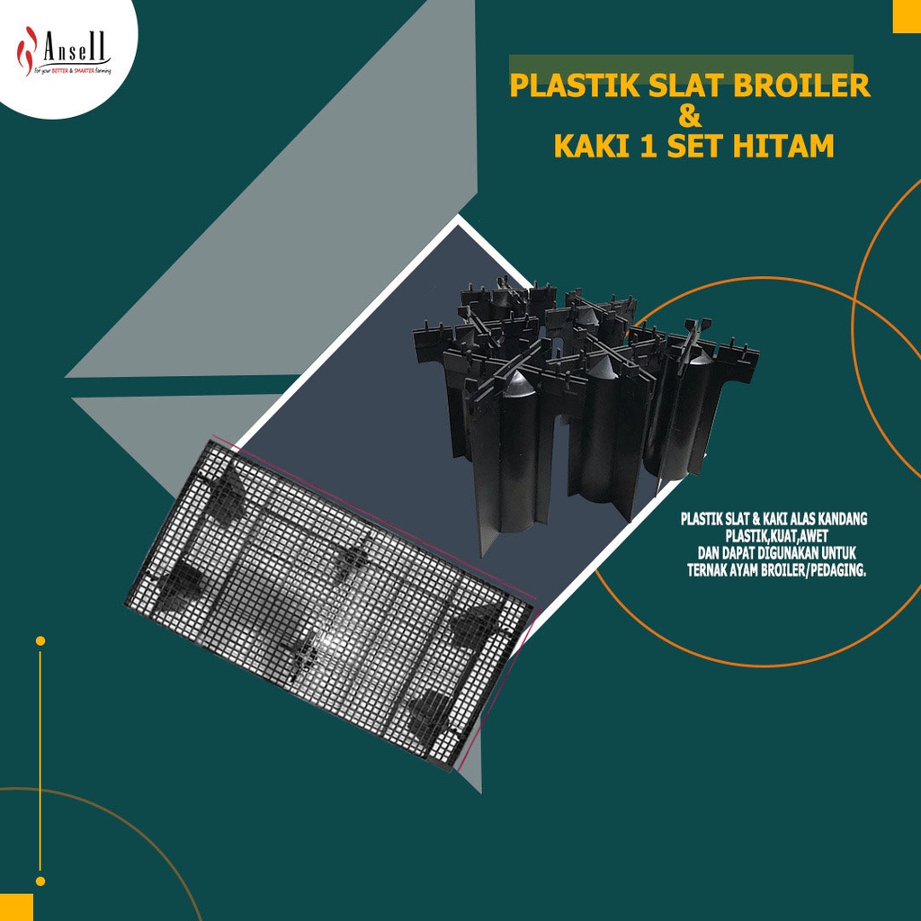 Jual Plastic Slat Alas Kandang untuk Broiler Ukuran 100 x 50cm Hitam ...