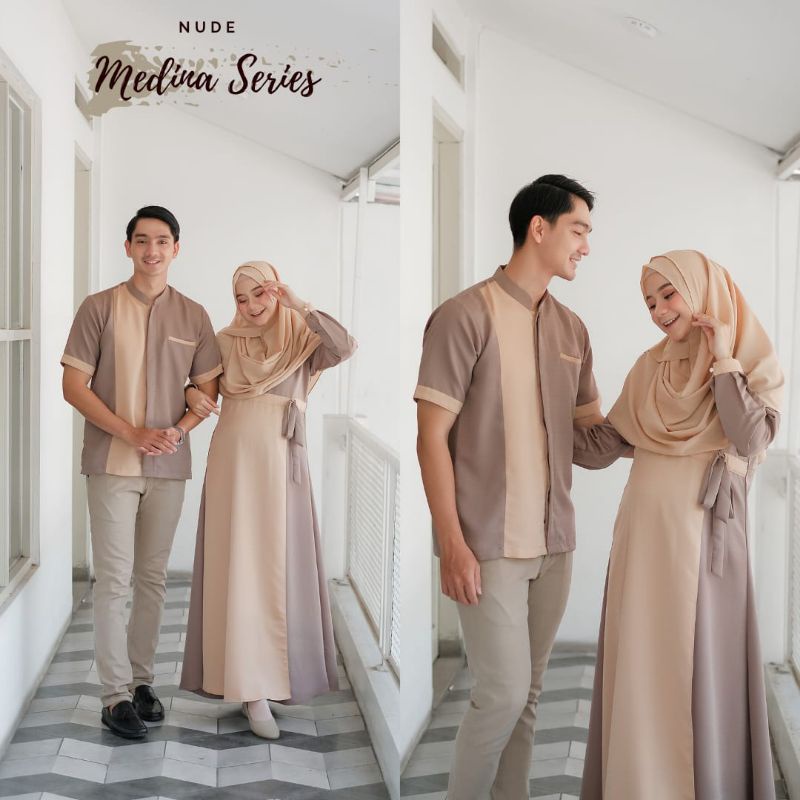 Jual BAJU COUPLE MUSLIM BAJU PASANGAN COUPLE KELUARGA Madina couple kondangan lebaran lamaran ...