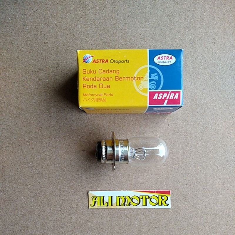 Jual Bohlam depan kaki 1 bulat 12v 25/25 watt H2-34901-KFV-1200 ori ...