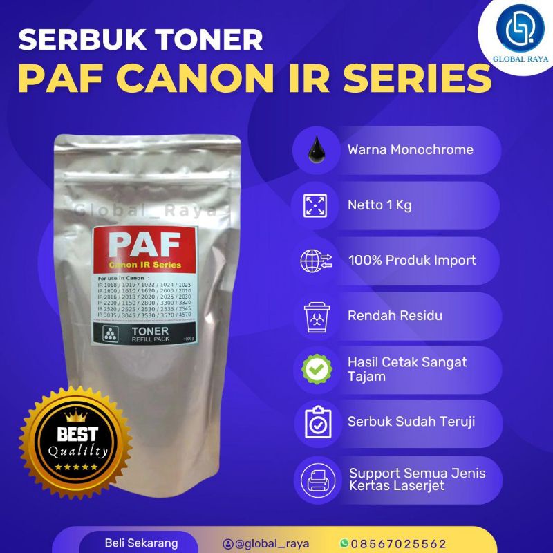 Jual Toner Serbuk Foto copy PAF IR Series | Shopee Indonesia