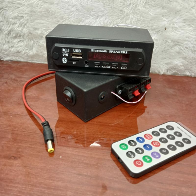 Jual Amplifier 12volt aki bluetooth radio USB Jack Aux memory card plus ...
