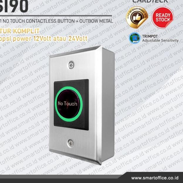 Jual No Touch Exit Push Button Stainless RFID or Fingerprint Access ...