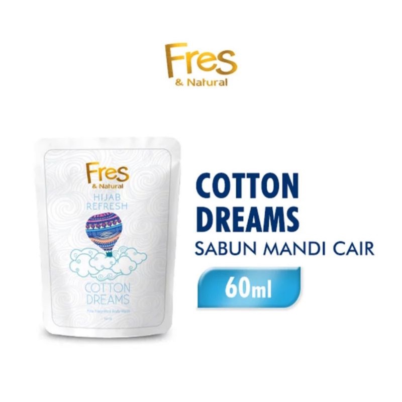 Jual FRES & NATURAL Sabun Mandi Cair Hijab Refresh Cotton Dreams White ...