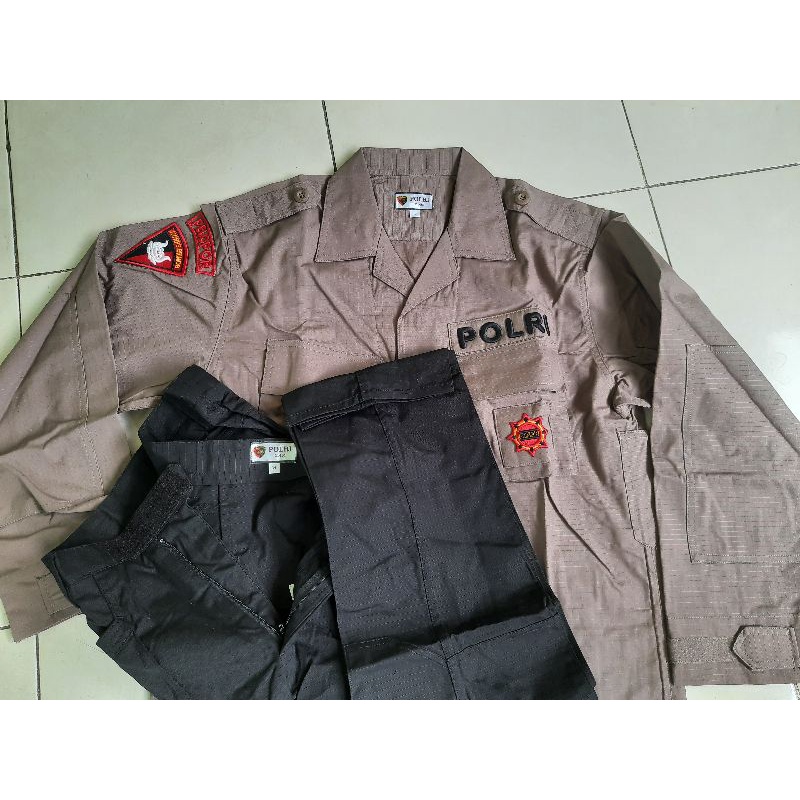 Jual Seragam PDL Tactical Coklat Jatah | Shopee Indonesia