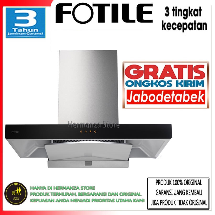 Jual Fotile Cooker Hood Chimney Penghisap Asap Dapur 90 cm EMS9028 | Shopee Indonesia