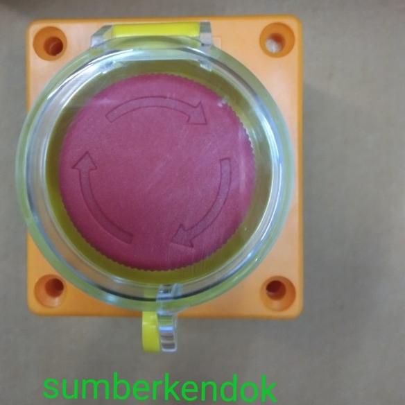 Jual TOMBOL EMERGENCY STOP + BOX + COVER LOCK 1NO + 1NC DURURAT PUSH ...