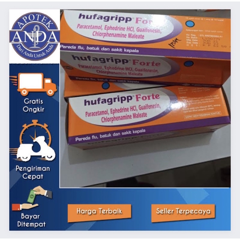 Jual Hufagripp Forte Tablet - Perstrip Isi 10tablet | Shopee Indonesia