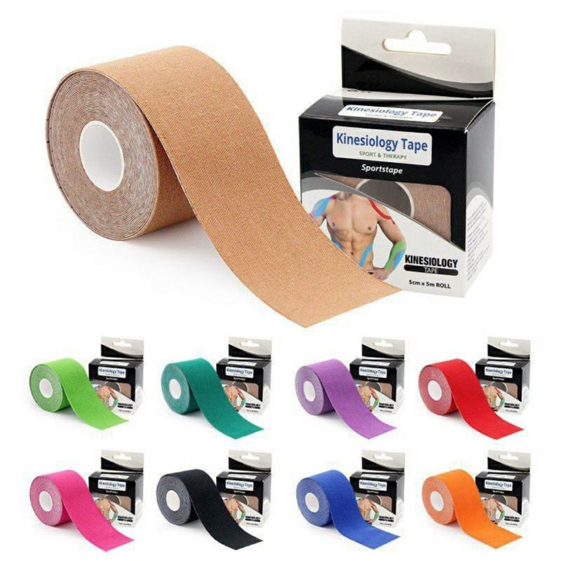 Jual [PROMO!!!] kinesio tape 5cmX5m - Sport Plaster Otot Gym Futsal Sepakbola Running Volly ...