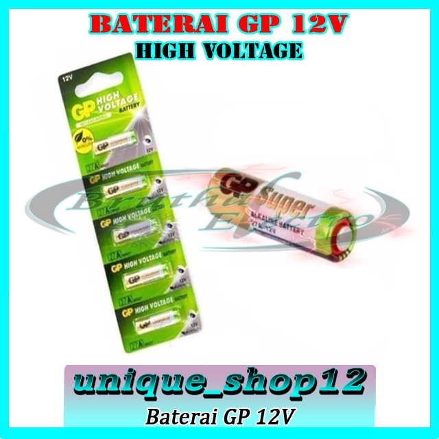 Jual Baterai GP 12v 23A -27A ULTRA Alkaline Batere Remote Battery High Voltage A23 23AE MN21 A27 ...