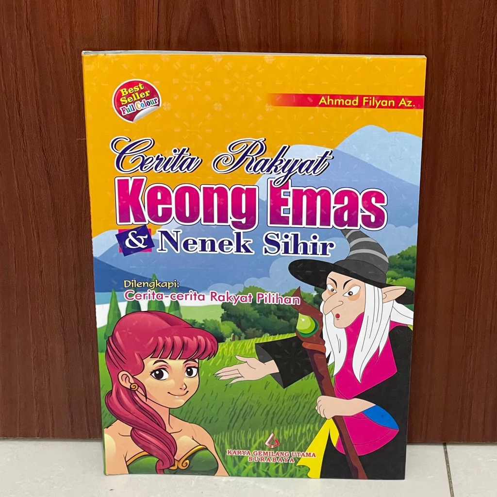 Jual BUKU Dongeng Anak Cerita Rakyat Keong Emas & Nenek Sihir FULL ...