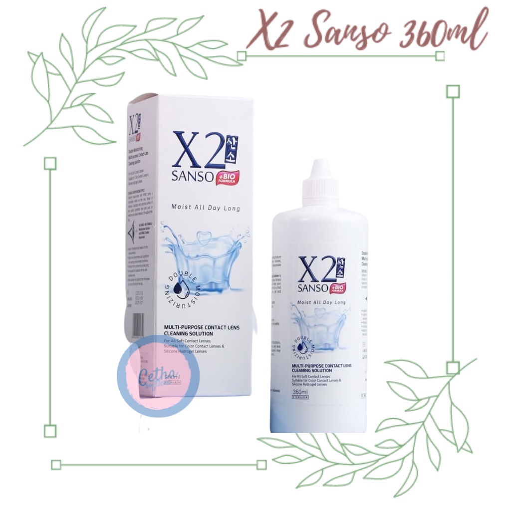 Jual Solution X2 Sanso Cairan Softlens X2 Sanso 360ml | Shopee Indonesia