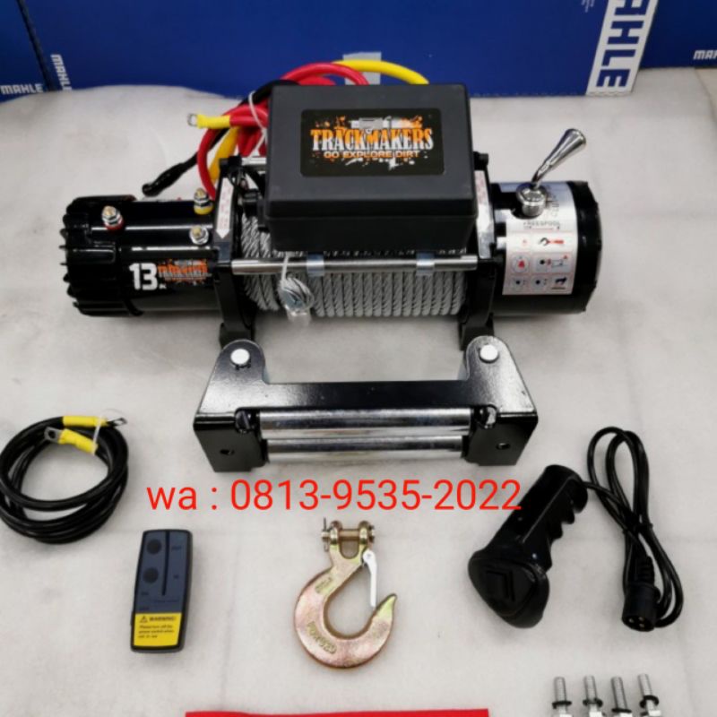 Jual Winch derek trackmaker turtle runva ofroad 13000 LBS 6,5 ton 12 ...