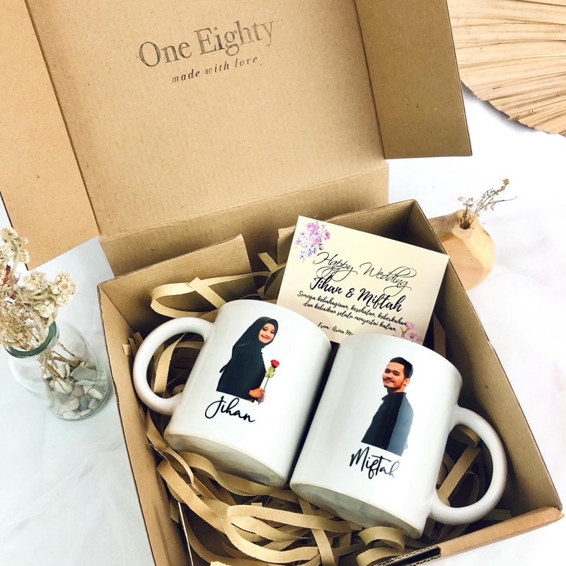 Jual HAMPERS MUG KERAMIK SINGLE/COUPLE CUSTOM BIRTHDAY GRADUATION ...