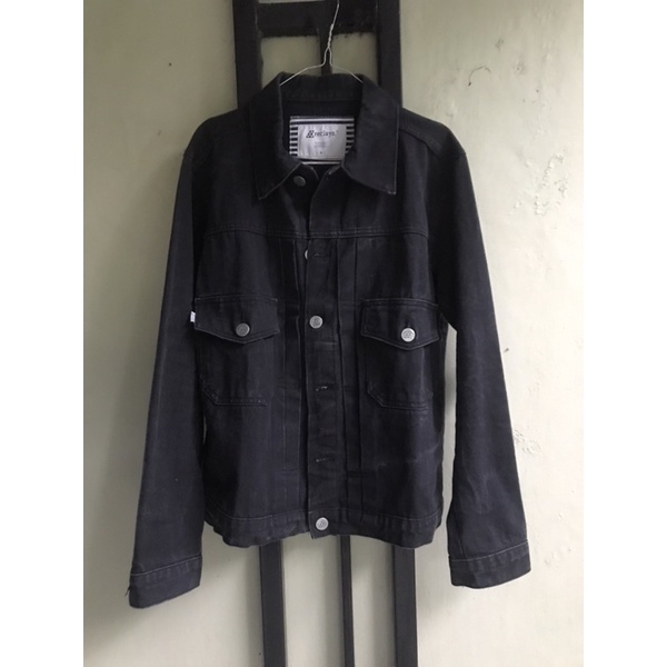 Jual RECLAY TRUCKER DENIM JACKET TYPE II BLACK (PRELOVED) | Shopee Indonesia