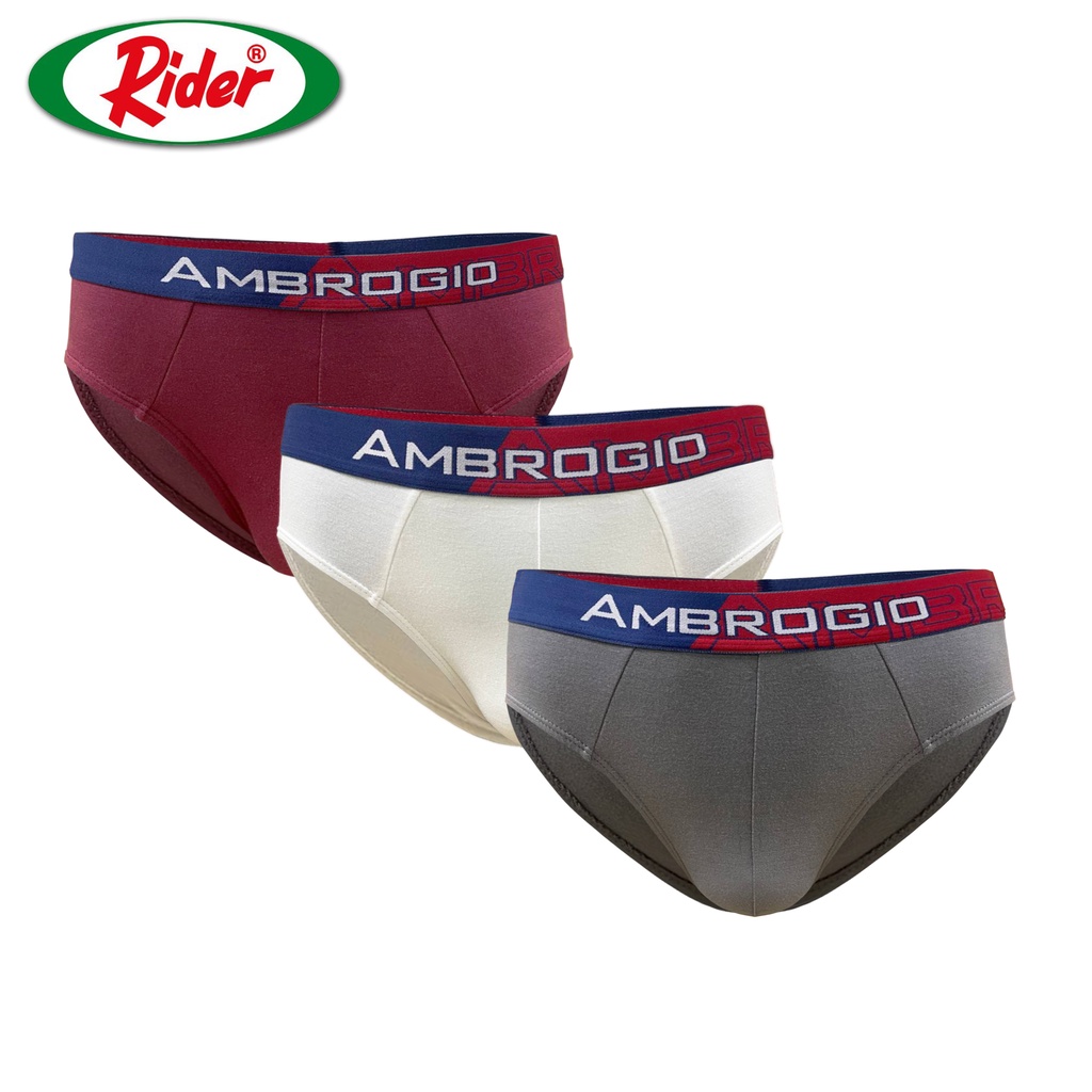 Jual Rider X Ambrogio Celana Dalam Pria - Brief Man Underwear 3in1 ...