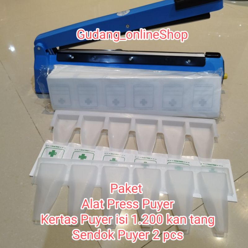 Jual Paket Sendok puyer, Alat Press puyer,Kertas Puyer | Shopee Indonesia