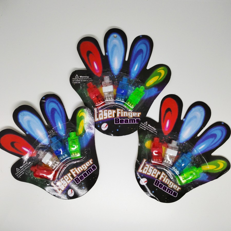 Jual Mainan Laser Finger Beams LED Lampu Laser Warna Warni | Shopee ...