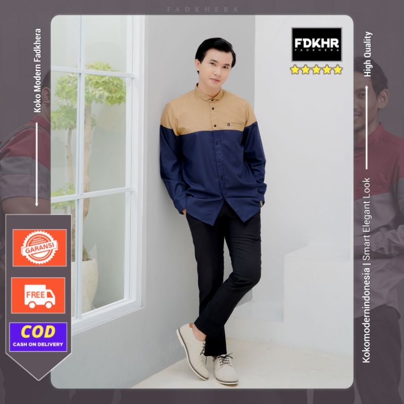 Jual NEW KOKO MODERN FADKHERA ISRA ATAU KEMEJA KOKO PRIA MENGGUNAKAN ...