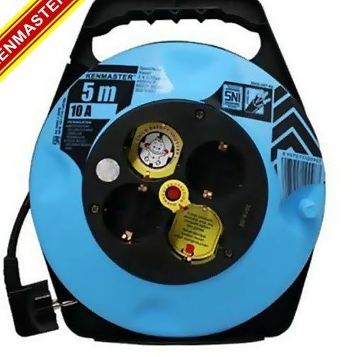 Jual Kabel Roll Rol 4 Lubang 5 Meter KENMASTER Terminal Colokan Gulung ...