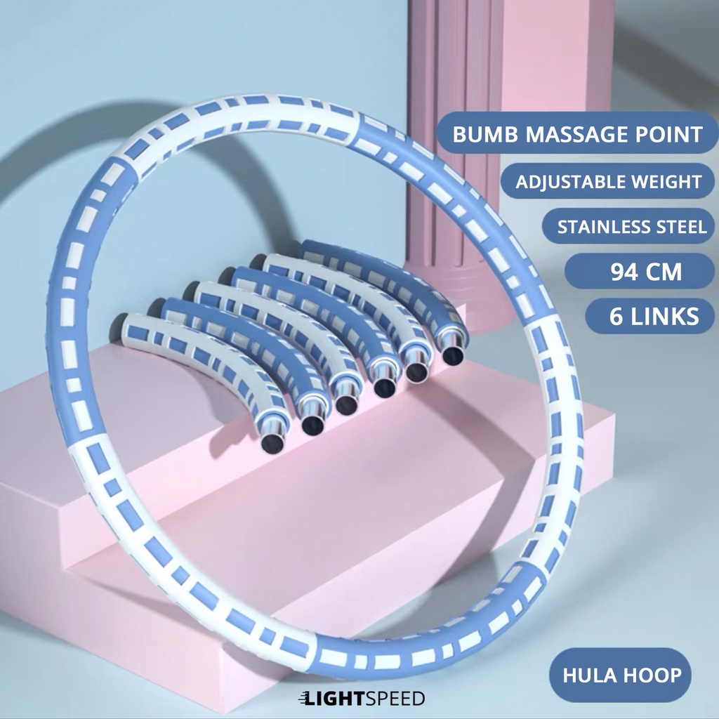 Jual LIGHTSPEED Hula Hoop / Olahraga Pengecil Perut / Hula Hoop Bongkar ...