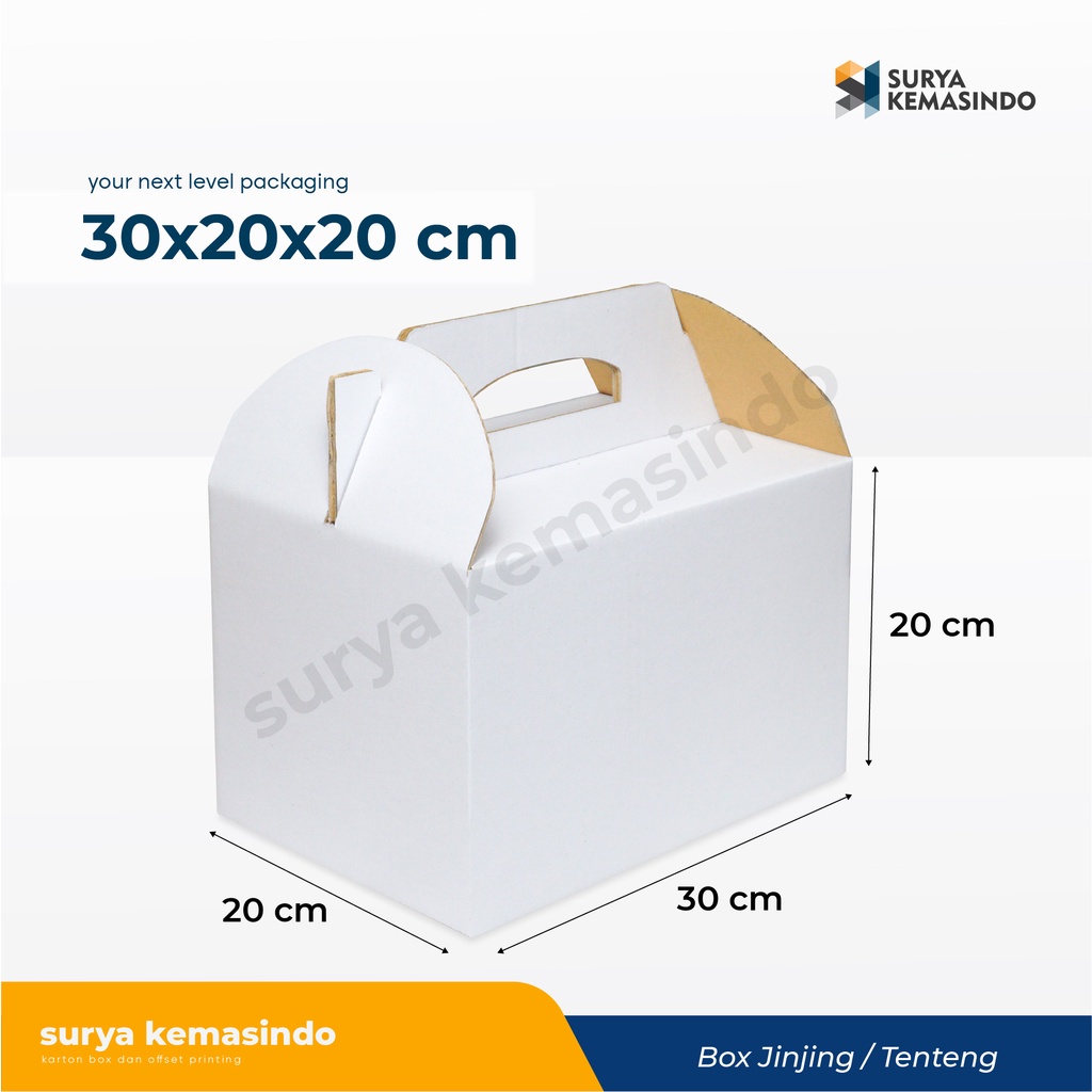 Jual Box 30x20x20 cm Jinjing (Pasesi) Kardus/kartonPolos/buah/hampers ...