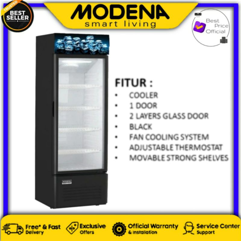 Jual Showcase MODENA FINESTRA SC 1303 SC1303 Display Cooler 4 Rak 300 ...