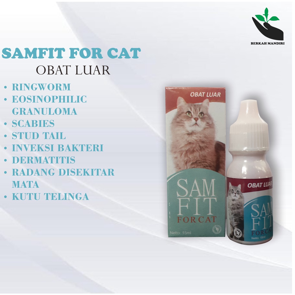 Jual SAMFIT FOR CAT - Obat Kucing Ringworm Kulit Kering Eosinophilic ...