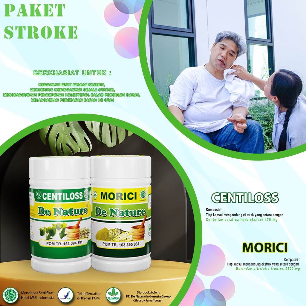 Jual Obat Stroke Struk Strok / Lumpuh Ringan Menahun Gejala Stroke ...