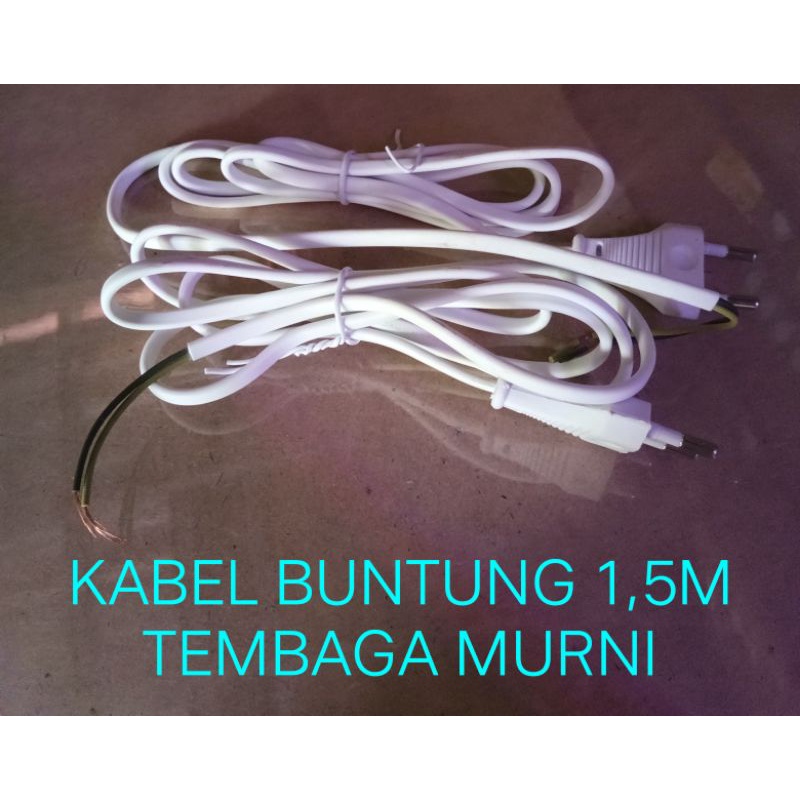 Jual Kabel Jack Power 1,5M Listrik AC 220v Buntung | Shopee Indonesia