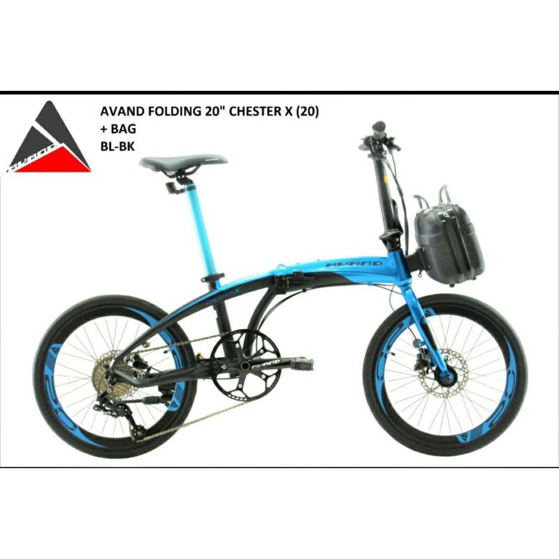 Jual Sepeda Lipat 20 Avand Chester X 10 speed Cakram Hidraulic | Shopee ...