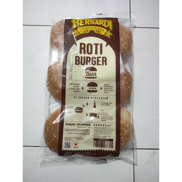 Jual Roti Bernardi Burger WIJEN Besar - isi 6 pcs | Shopee Indonesia