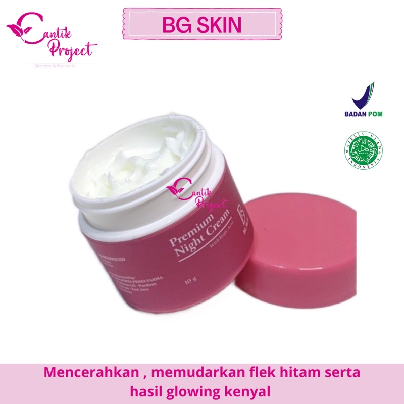 Jual BG SKIN / Premium Night Cream / night Luxury / Whitening Glowing ...